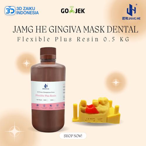 Jual Jamg He Gingiva Mask Dental Flexible Plus Resin 0.5 KG for 3D ...