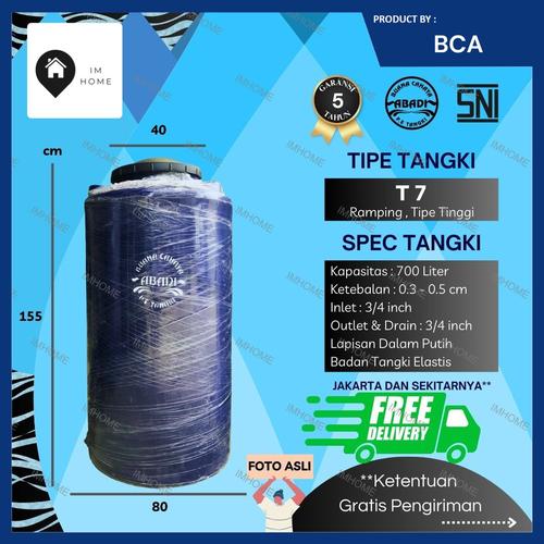 Jual Tangki / Toren Air Ramping BCA 700 Liter Tipe Tinggi T750 Murah ...