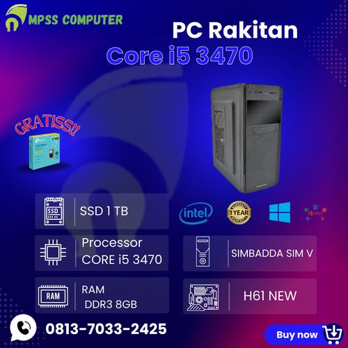 Jual PC RAKITAN I5 3470 RAM 8GB SSD 1TB CASING SIM V - Kab. Sukoharjo ...