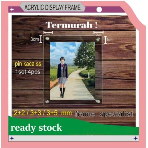 Jual wall freme / Frame Akrilik display / poster brosur A4 3+3mm ...