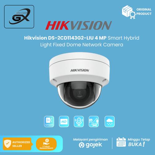 Jual Hikvision DS-2CD1143G2-LIU 4 MP Smart Hybrid Light Fixed Dome Network - Kab. Tangerang ...