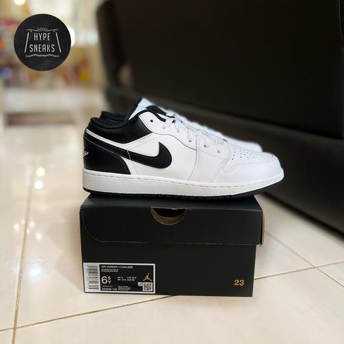 Jual Air Jordan 1 Low Reverse Panda White Black ( GS ) - 4.5 - Jakarta ...