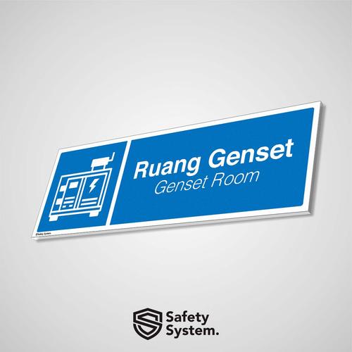 Jual Safety Sign K3 PVC Penanda Ruang Rumah Penyimpanan Genset Room - M ...