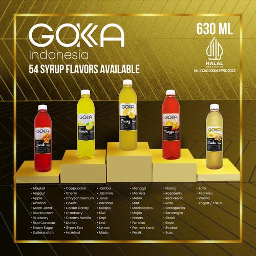 Jual ( Pilihan Varian Rasa A ) Sirup Gokka 630ml / Gokka Syrup - Leci ...