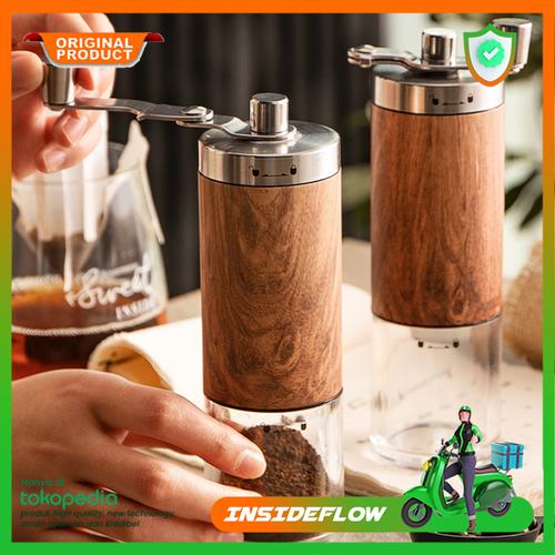 Jual Alat Penggiling Kopi Manual Klasik Coffee Grinder Kayu Adjustable ...