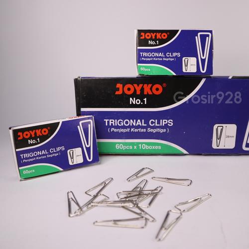 Jual Trigonal Clip / Paper Klip / Penjepit Kertas Joyko No 1 - Jakarta ...