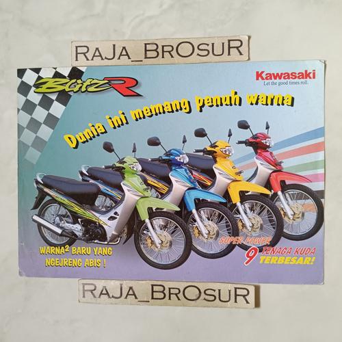 Jual Poster brosur katalog flyer jadul lawas Kawasaki Blitz/Blitz R 2005 - Kab. Langkat ...