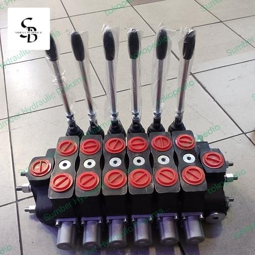 Jual hand valve hydraulic 6 handle 180lpm all port 1" inch / control ...