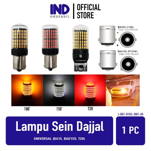 Promo Lampu Sein Dajjal 144 LED BA15 180 BAU15S 150 T20 Canbus Sign ...