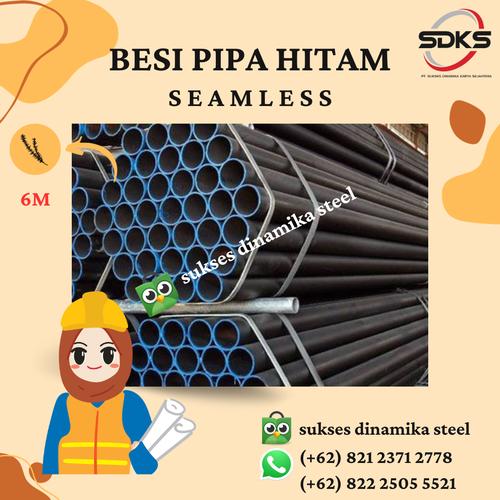 Jual BESI PIPA HITAM SEAMLESS SCH40 (6M) - 1/2" X 6M - Jakarta Barat - Sukses Dinamika Steel ...