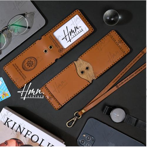 Jual Id Card Holder Model Flip Simpel - HITAM , CUSTOM GRAFIR - Kab. Garut - Hmn_leather | Tokopedia