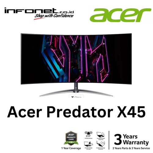 Jual Monitor Acer Predator X45 OLED | Curved 4K 240Hz 44.5Inch ...
