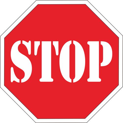 Jual Rambu Stop Octagon II 60cm x 60cm, 45cm x 45cm, plat ACP 3mm ...