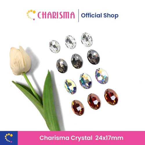 Jual Charisma Premium Quality Crystal - Kristal Mutiara Original 24x17mm - C. Aurore Borea ...