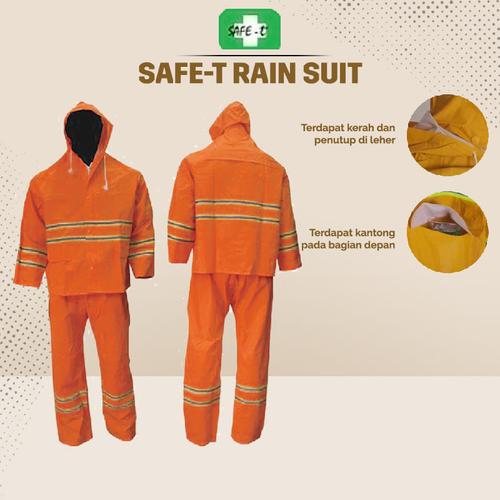 Promo SAFE-T RAIN SUIT ORANGE, Baju Hujan Model Baju Celana - Orange ...