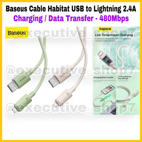 Jual Baseus Cable Habitat USB to Lightning 2.4A - Charging / Data ...