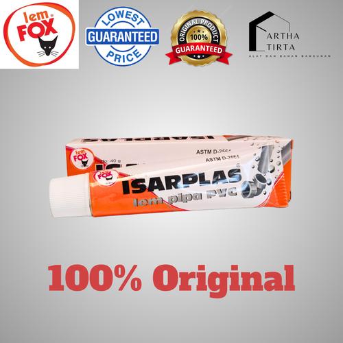Jual Lem PVC Isarplas 100% ORIGINAL 40gr / Lem Pipa Tube Isarplas Fox ...