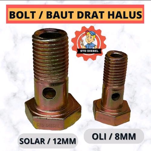Jual BAUT LUBANG SOLAR OLI BOLT JOINT DONG FENG 8MM 12MM - 12mm(Solar ...