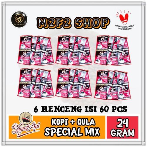Jual Kopi Kapal Api Hitam + Gula Special Mix Sachet - 24 Gr (Kemasan 6 ...