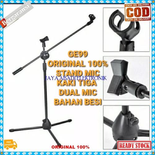 Jual G99 ORIGINAL Stand Mic besi tiang mik kaki tiga penyangga ...