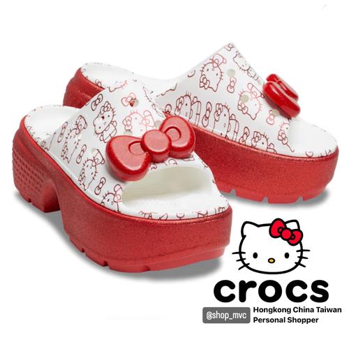 Jual CROCS HELLO KITTY STOMP SLIDE Authentic | Hells Hello Kitty Crocs ...