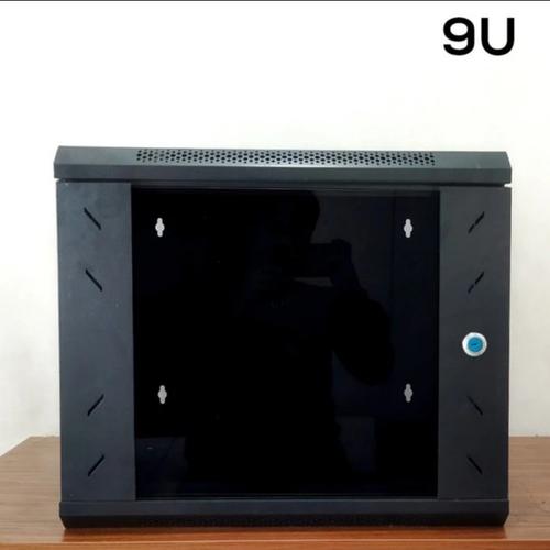 Jual Wallmount Rack Server 9U, Rak Server Ukuran 9U Single Glass Dor ...