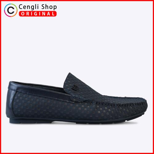 Promo EM23 SEPATU PRIA SLIP ON EVERBEST ORIGINAL PANSUS KULIT ASLI NAVY ...