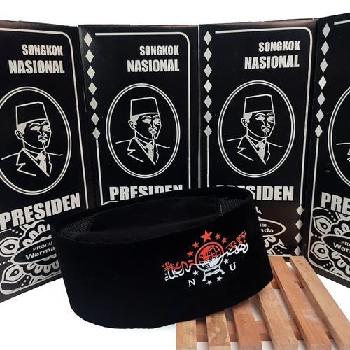 Jual PECI NU MERAH PUTIH - Peci Hitam Logo NU Merah Putih Murah Tinggi ...