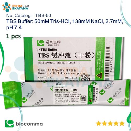 Jual TBS Buffer: 50mM Tris-HCI, 138mM NaCI, 2.7mM, pH 7.4,(TBS ...