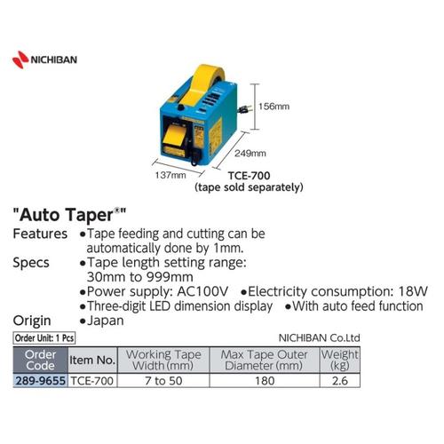 Jual NICHIBAN Auto Tape Dispenser 110 Volt TCE-700 - Kab. Bekasi ...