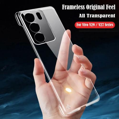 Jual Case Vivo V29 V27 HARD PC Clear Bening Casing Frame Borderless ...