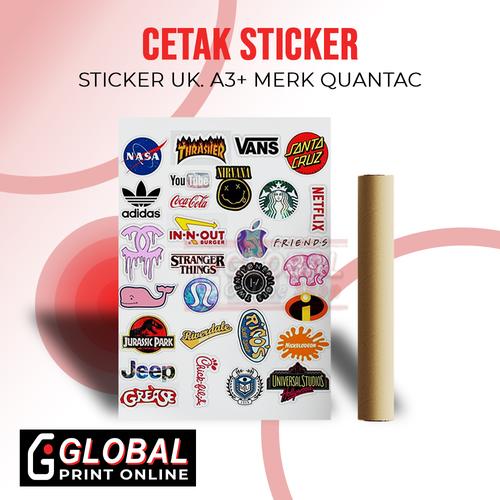 Jual CETAK STIKER UKURAN A3+ MERK QUANTAC - Transparan, Tanpa Cutting ...