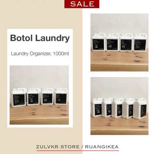 Jual W1.2 Tempat Laundry Aesthetic Detergen Botol Refil liquid ...