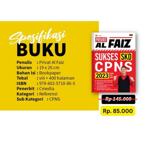 Jual Buku Privat Al Faiz Sukses Skd Cpns 2023 Tkw Tiu Tkp - Buku Tes ...
