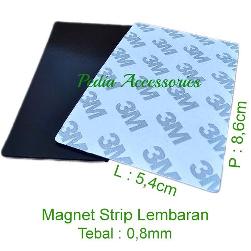Jual MAGNET Strip Lembaran /Magnet Sheet Lembaran (5,4cm x 8,6cm x 0 ...