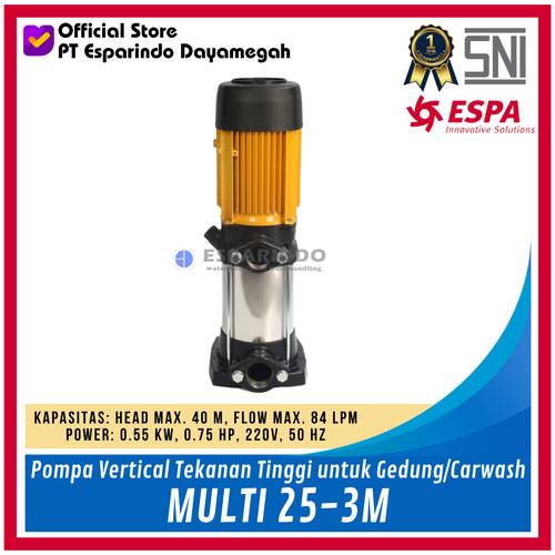 Promo ESPA Multi 25-3M Pompa Booster Vertical Multistage 3/4HP 0.55kW ...