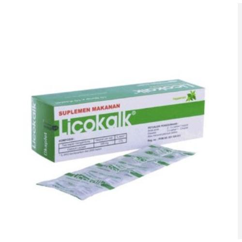 Jual LICOKALK 500 MG 10 KAPLET KALSIUM UNTUK ANAK DAN DEWASA - Kota ...