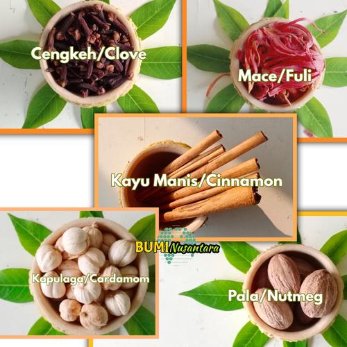Jual Rempah Cengkeh Kapulaga Kayu Manis Biji Pala Mace Fuli - Kapulaga ...