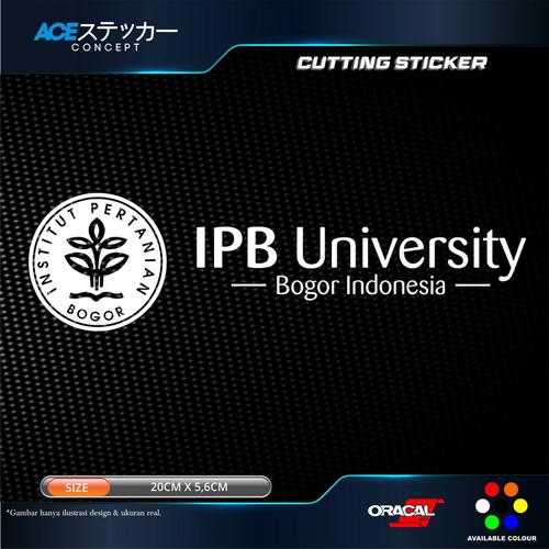 Jual Cutting Sticker Ipb Institut Pertanian Bogor Stiker Mobil Laptop ...