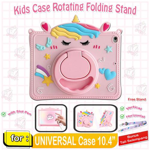 Jual ADVAN Tab VX Lite 10.4" Rotate Cartoon Kids Case Stand Unicorn ...