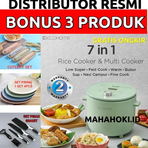Jual Best ECOHOME RICE COOKER MULTI FUNGSI ELS 777 LOW CARBO AND MULTI ...