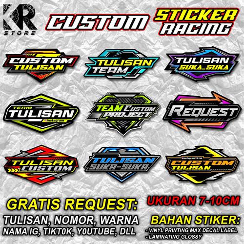 Jual Sticker Custom Racing Sticker Cutting Vinyl | sticker motor KR ...