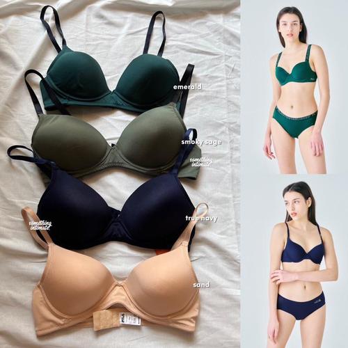 Jual [One Set] #1 F*La Airlight Korean Pushup Technology Wireless Bra Tanpa - dove white, 36B ...
