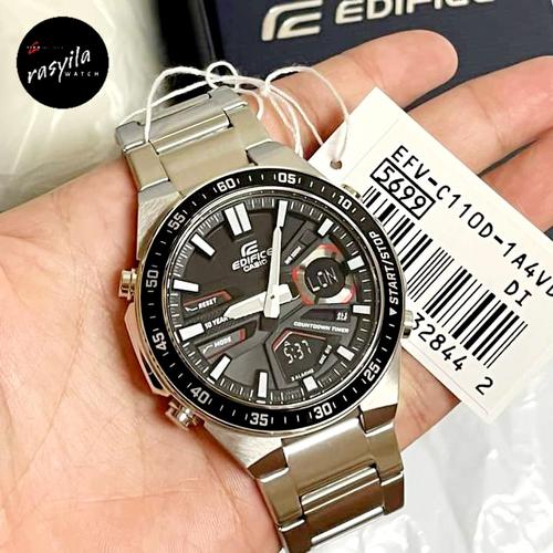 Jual Casio Edifice EFV-C110D / EFVC110D - 1A4VDF / 1A4 Silver Black - Kota Tangerang - Rasyila ...