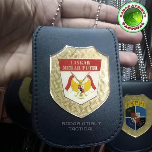 Jual Holder ID Card Lanyard Name Tag Model Kalung Logo LASKAR MERAH ...