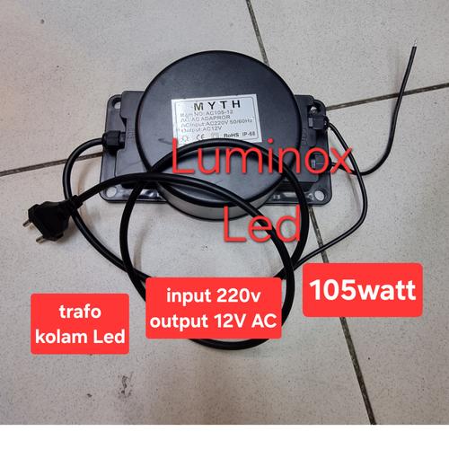 Jual trafo kolam led 12volt 105w 105watt / driver pool light 12v AC ...