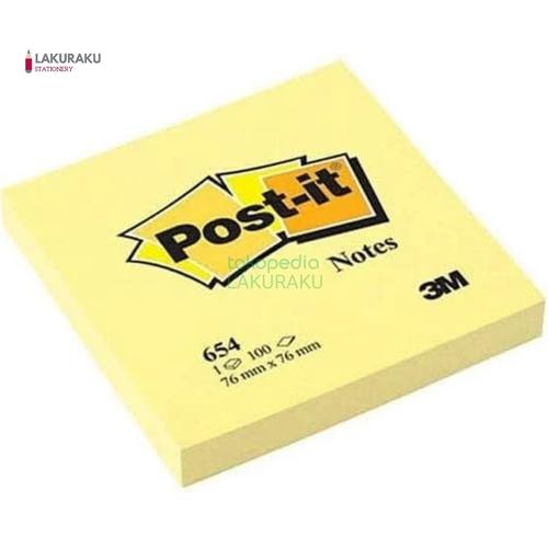 Jual 3M POST IT MEMO STICK STICKY NOTE 76X76MM KERTAS POST-IT 654 ...