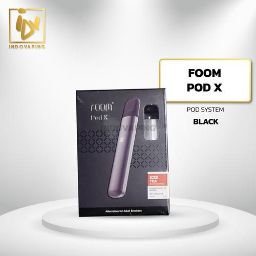 Jual Pod Vapor Vape - Foom Pod X Absolute Black Bundling Iced Tea 30mg ...