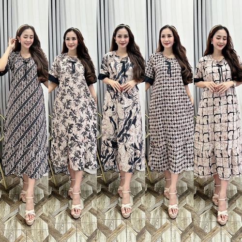 Promo Daster Sogan batik pita motif best seller rayon premium adem ...
