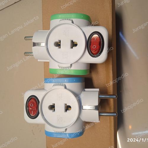 Jual STOP KONTAK ON OFF CABANG 4 STOPKONTAK T 4 LUBANG STEKER - Jakarta ...